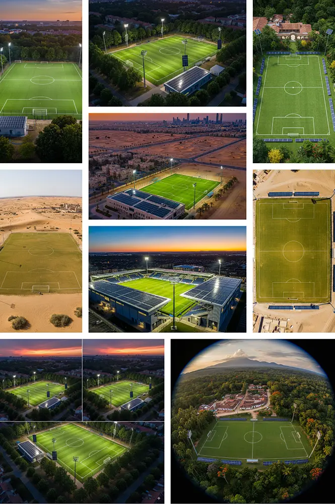 Solar Football Stadium Lighting Solutions | Off-Grid Sports Lighting