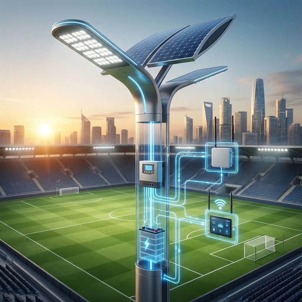 Solar LED Floodlight for Football Stadiums | LEDSportX